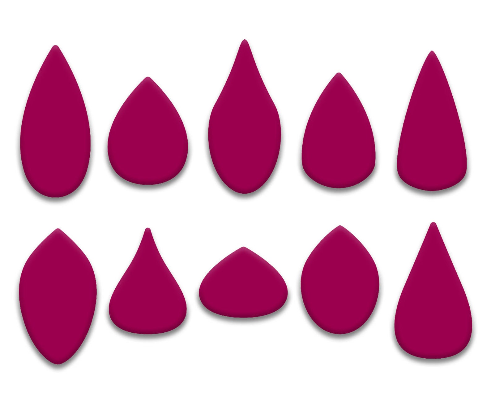 Tear Drop Shape Clay Cutter polymer Clay Cuttersearring - Etsy