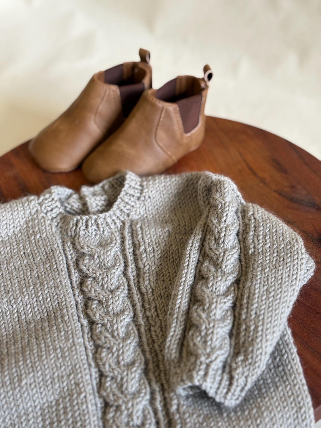 Knitting Pattern Cable Jersey PDF Instant Digital Download Size 3 to 18 ...