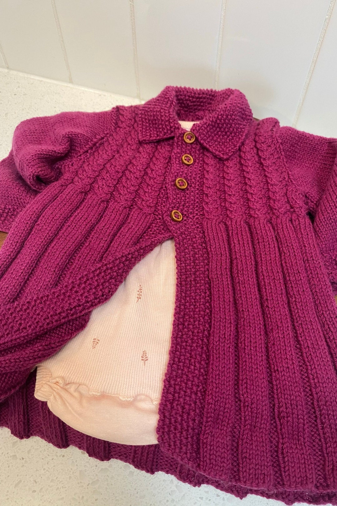 Knitting Pattern Cable Coat PDF Instant Digital Download Size 3 to 9 ...