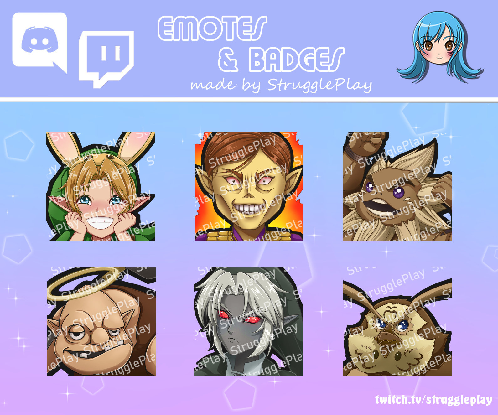 The Legend of Zelda - Ocarina of Time I Emote Set "ocarina of Time Boys ...