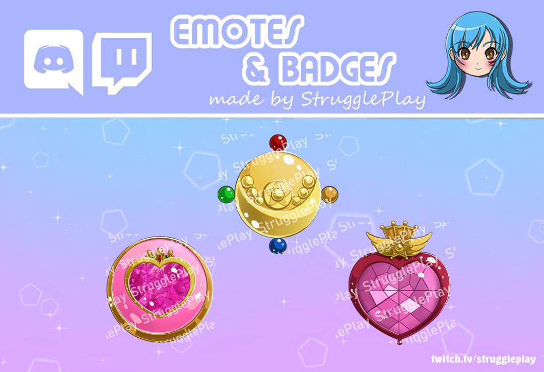 Magical Girl I Emote I Brooch Set B - Etsy