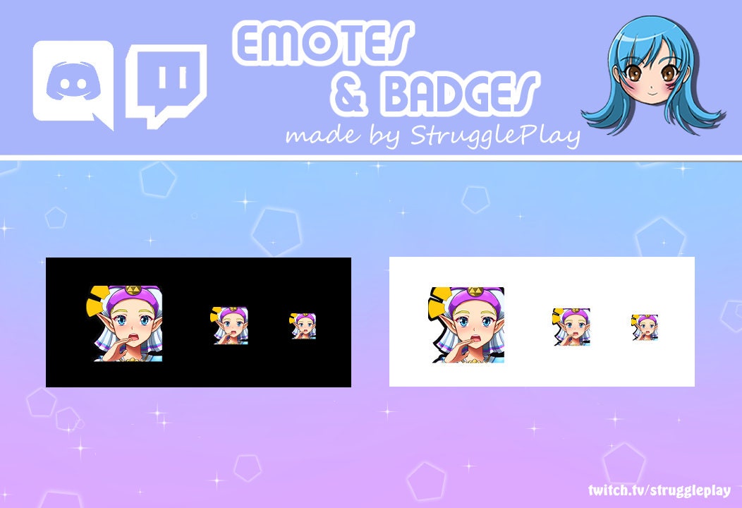 The Legend of Zelda Ocarina of Time Emote Set ocarina of Time Girls I ...