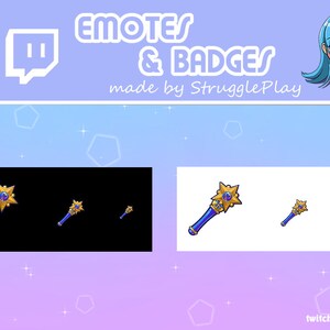 Twitch Emotes I Magical Girl I Transformation Wands I Set B - Etsy