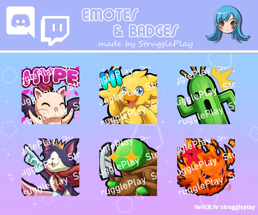 Final Fantasy Mascot Emote Set - Etsy