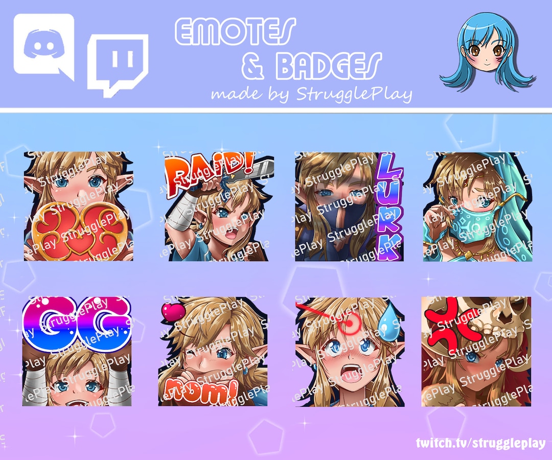 The Legend of Zelda - Breath of the Wild I Link Emote Set I Tloz Botw I ...