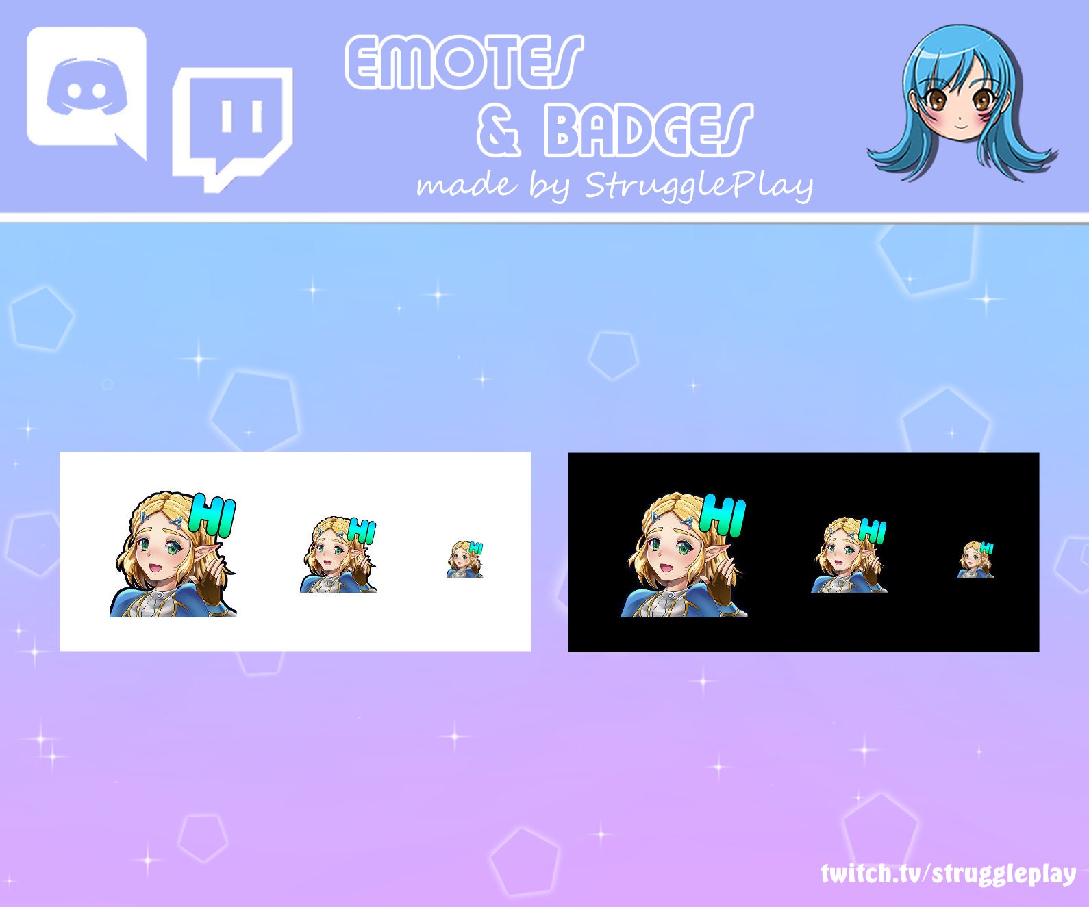 The Legend of Zelda - Tears of the Kingdom I Princess Zelda Emote Set I ...