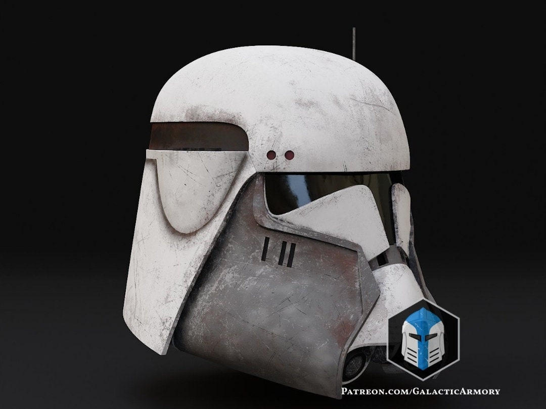 Commander Bacara Clone Trooper Helmet - Raw 3D Print - Etsy