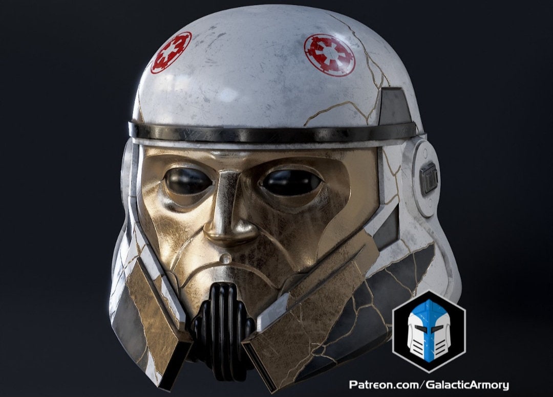 Captain Enoch Night Trooper Helmet - Raw 3D Print - Etsy