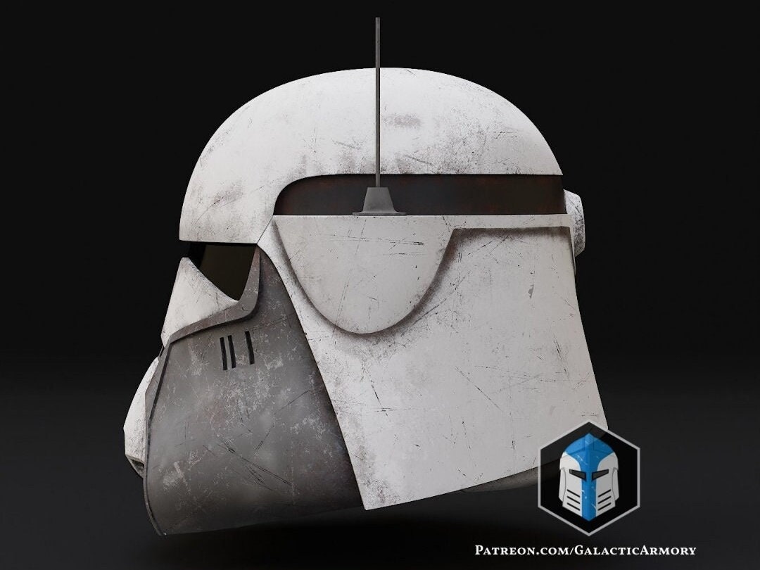 Commander Bacara Clone Trooper Helmet - Raw 3D Print - Etsy