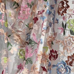 Colorful Floral Bridal Cape,3d Flower Wedding Cape,floral Embroidery ...