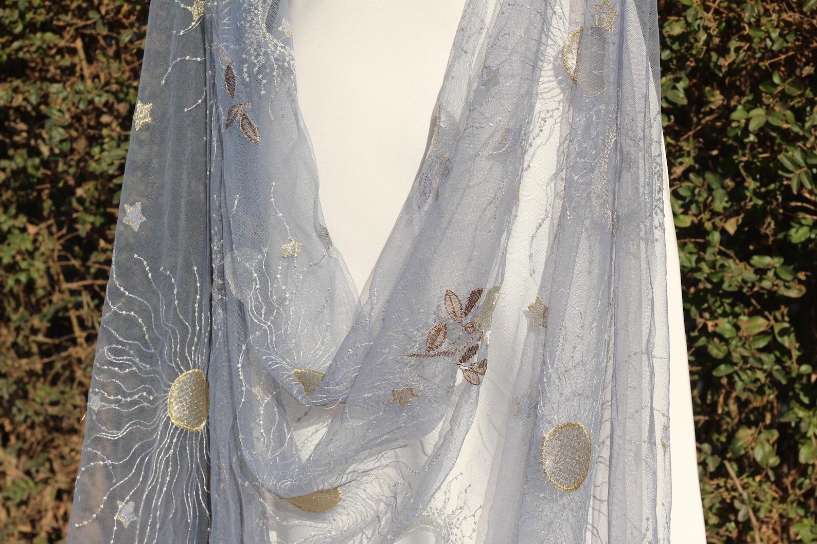 Blue Celestial Cape,celestial Bridal Cape,celestial Cloak,star Cape ...