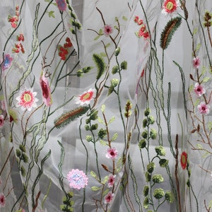 Floral Wedding Cape,wildflower Wedding Cape,floral Embroidered Bridal ...