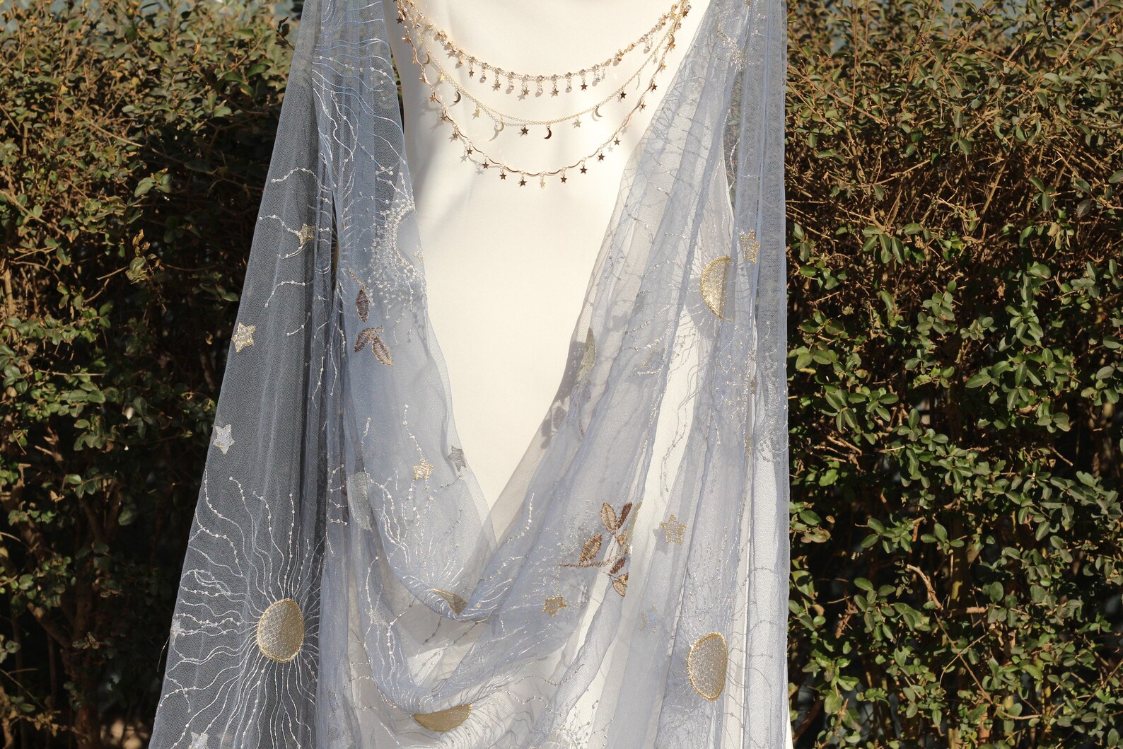 Blue Celestial Cape,celestial Bridal Cape,celestial Cloak,star Cape ...