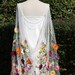 Embroidered Floral Bridal Cape, Colorful Wildflower Wedding Veil - Etsy