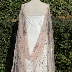 Pink Glitter Star Cape,sequin Star Cape,sparkly Draped Cape,bling ...