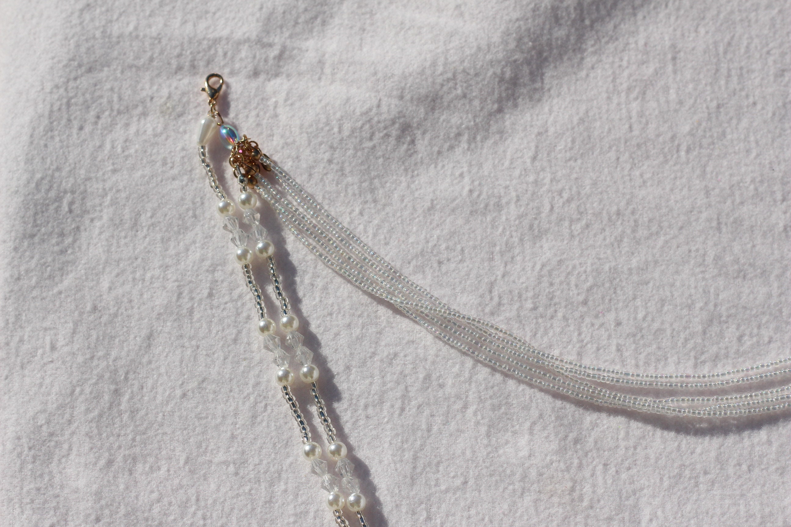 Back Necklace for Wedding Dressbackdrop Pearl Crystalsbridal - Etsy