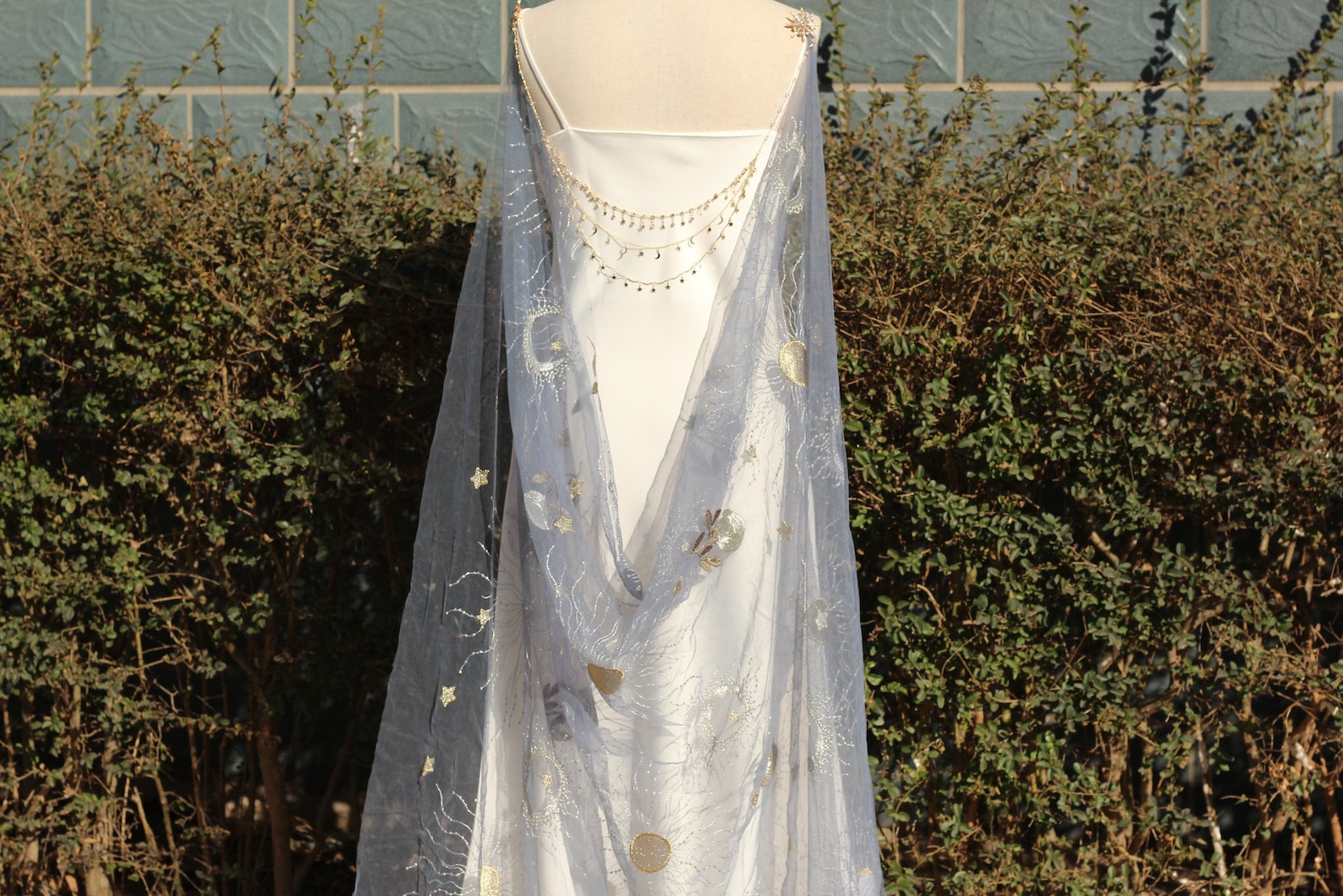 Blue Celestial Cape,celestial Bridal Cape,celestial Cloak,star Cape ...