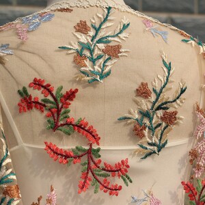 Wildflower Cape,floral Wedding Cape,embroidered Wedding Cape,flower ...