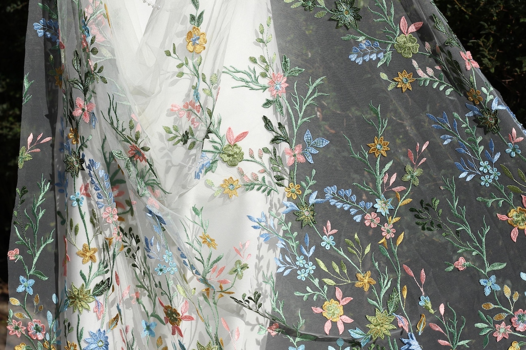 Colorful Floral Bridal Cape,floral Embroidery Cape,3d Flower Wedding ...