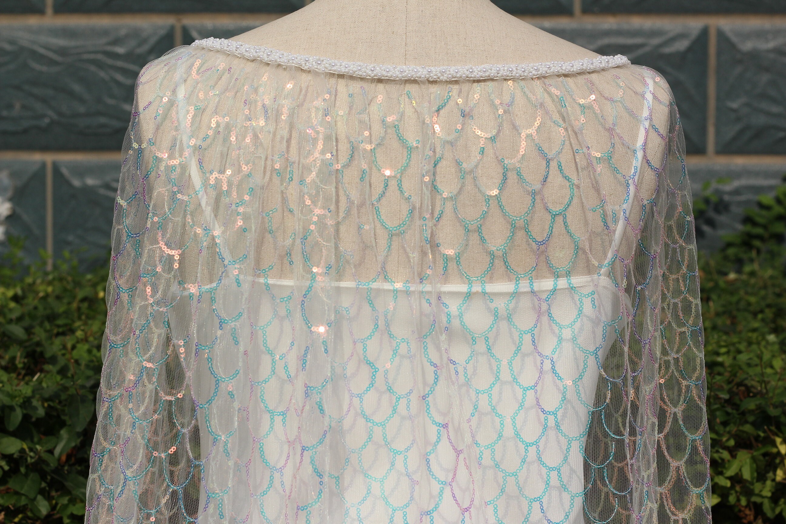 Sequin Wedding Cape Veil, Sparkle Bridal Shoulder Cape (140cm) - Etsy