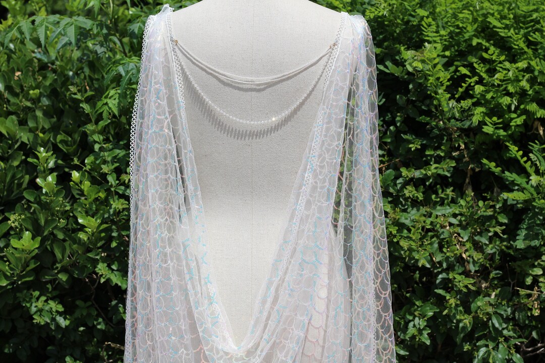 Sequin Bridal Cape Veil, Sparkly Wedding Shoulder Coverup - Etsy