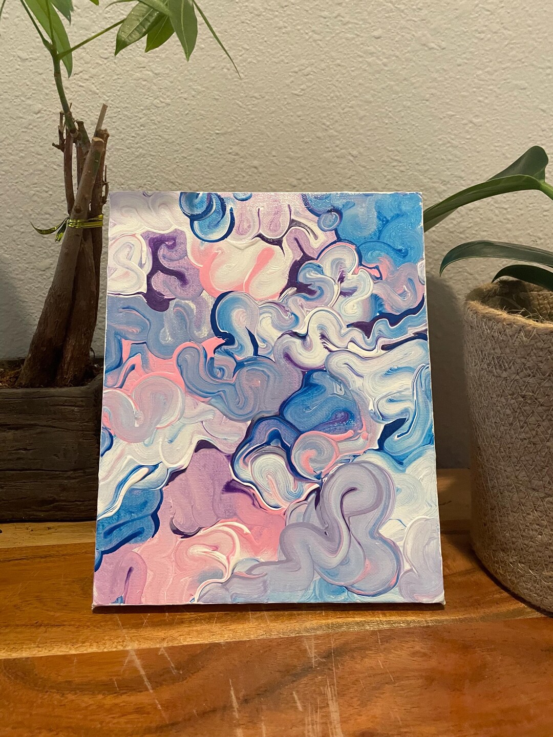 Large Squiggle Painting - Etsy