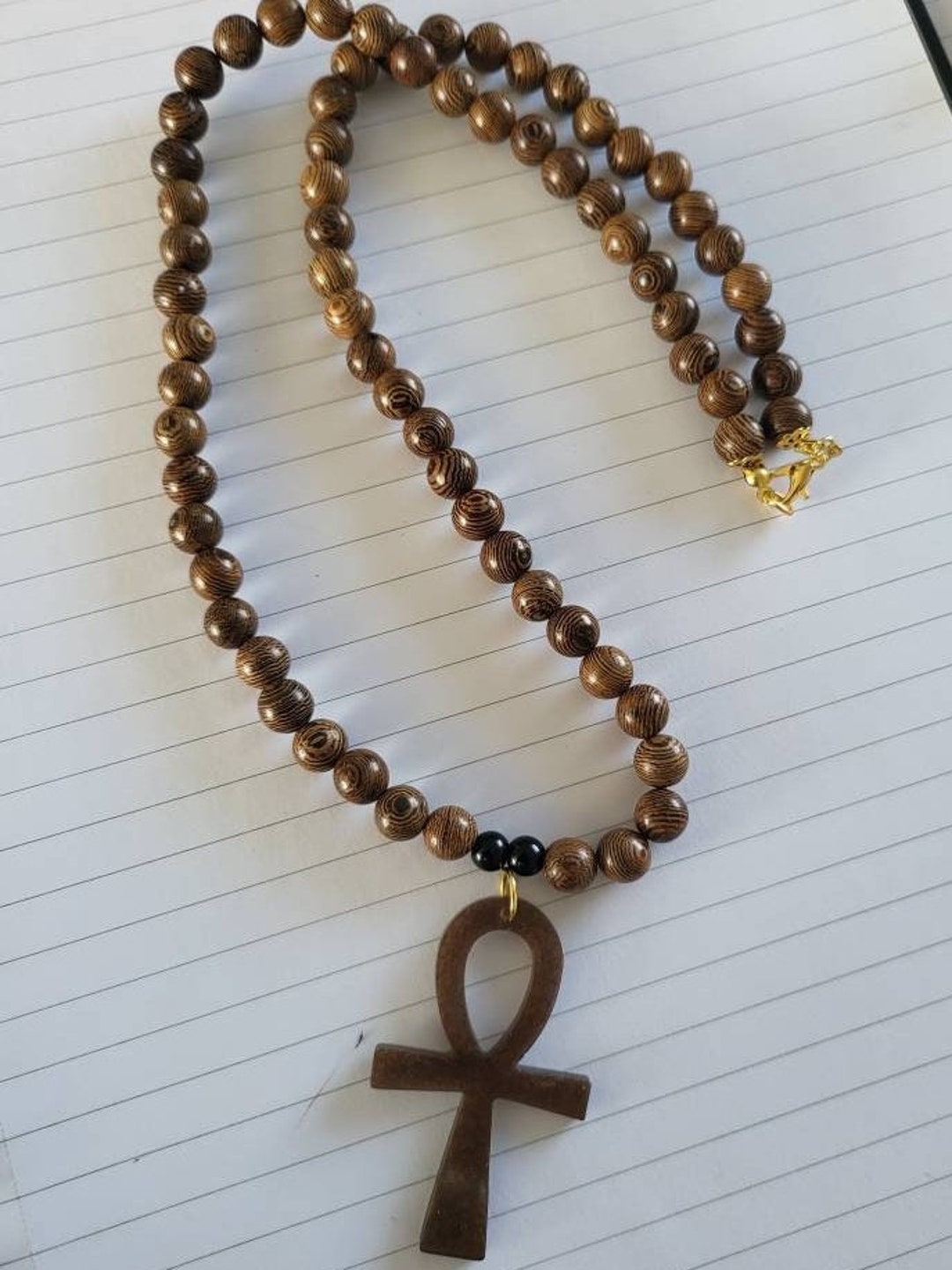 Ankh Bead Necklace, Gift for Her, Gift for Him, Christmas Present - Etsy