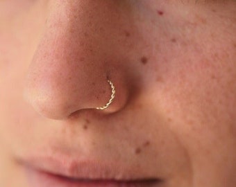 Thin Nose Ring - Etsy
