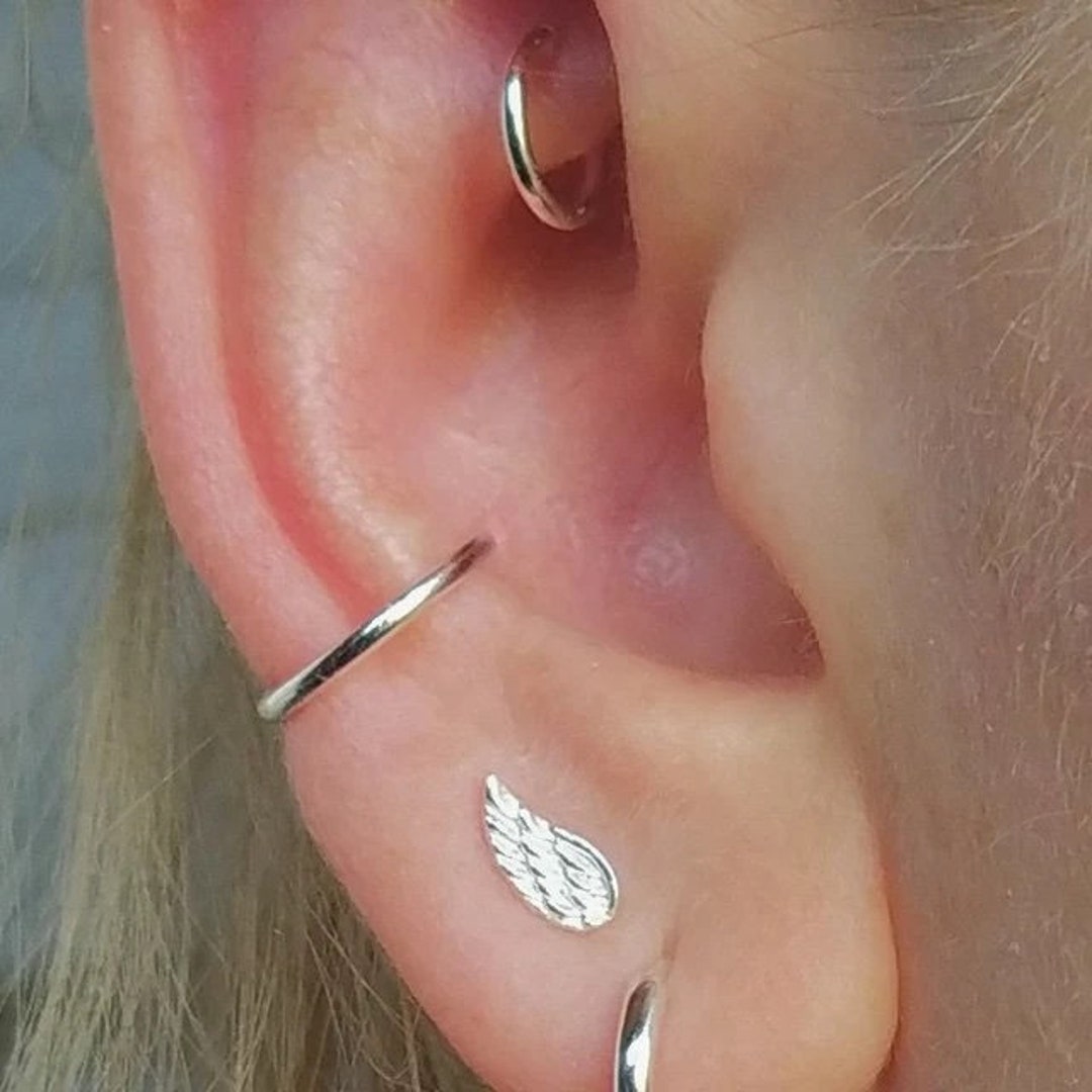 STERLING SILVER Hinged Segment Ring 18 or 16g Septum Clicker - Etsy