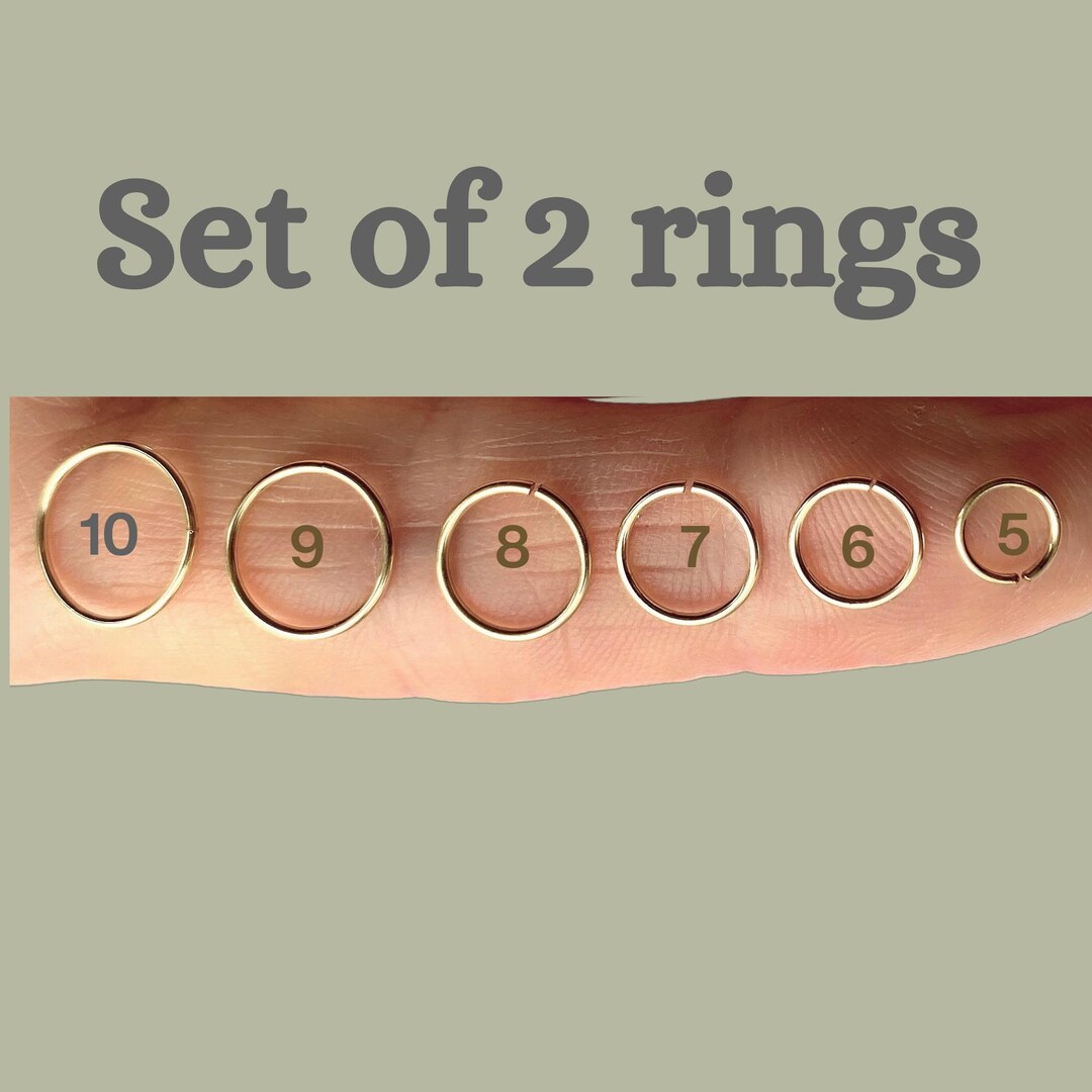 Cartilage Earring | Nose Ring Pack of Two, Mix Sizes | Gold Nose Ring ...
