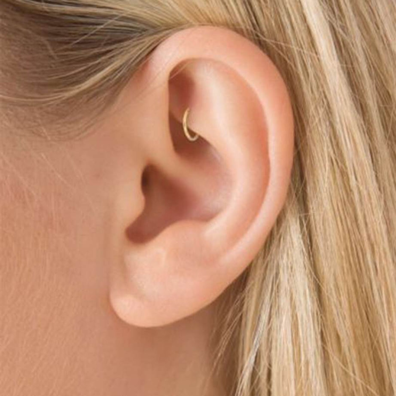 Rook Hoop Earrings Piercing Ring 5mm 6mm 7mm 8mm 9mm 10mm 14k | Etsy