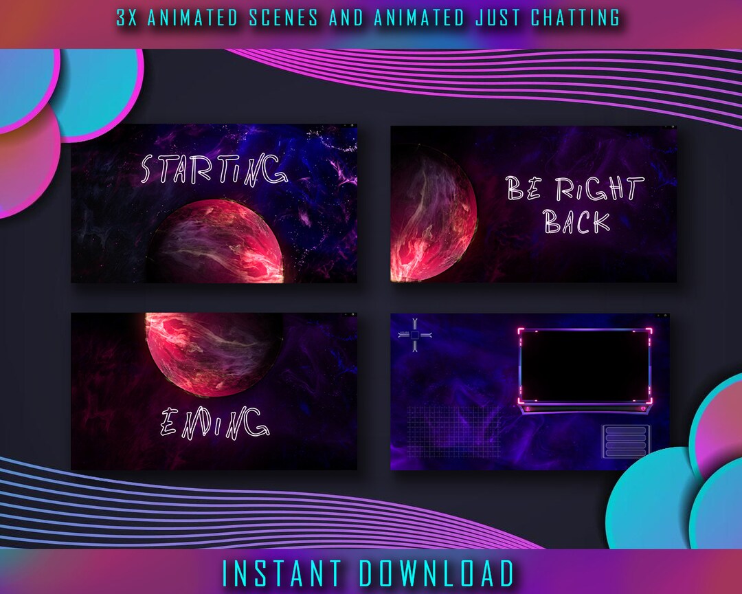 Twitch Stream 3x Animated Scenes and Just Chatting AND SPECIAL GIFT ...