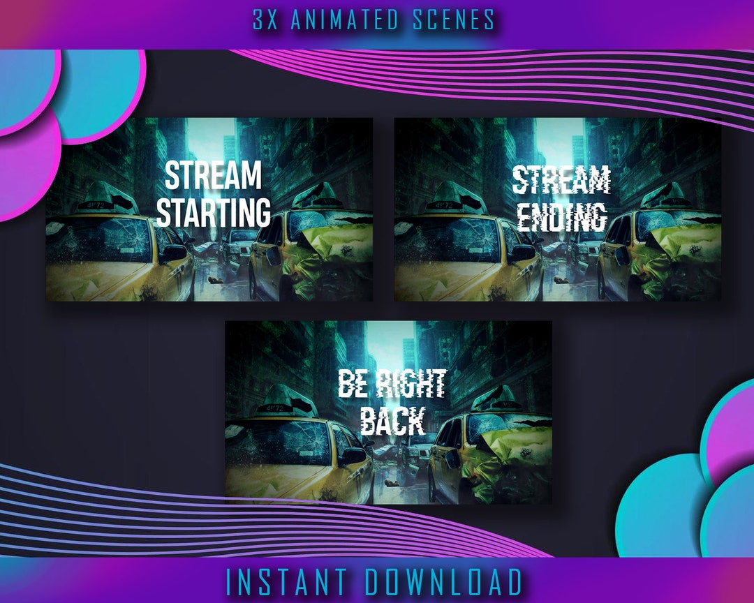 Rotten Taxi Lost Place Animated Overlay Stream Twitch Scene Szene ...