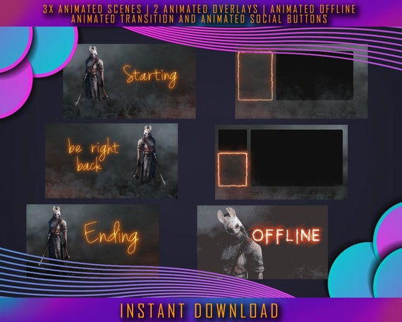 Dead by Daylight Huntress Bundle Animated Twitch Stream - Etsy