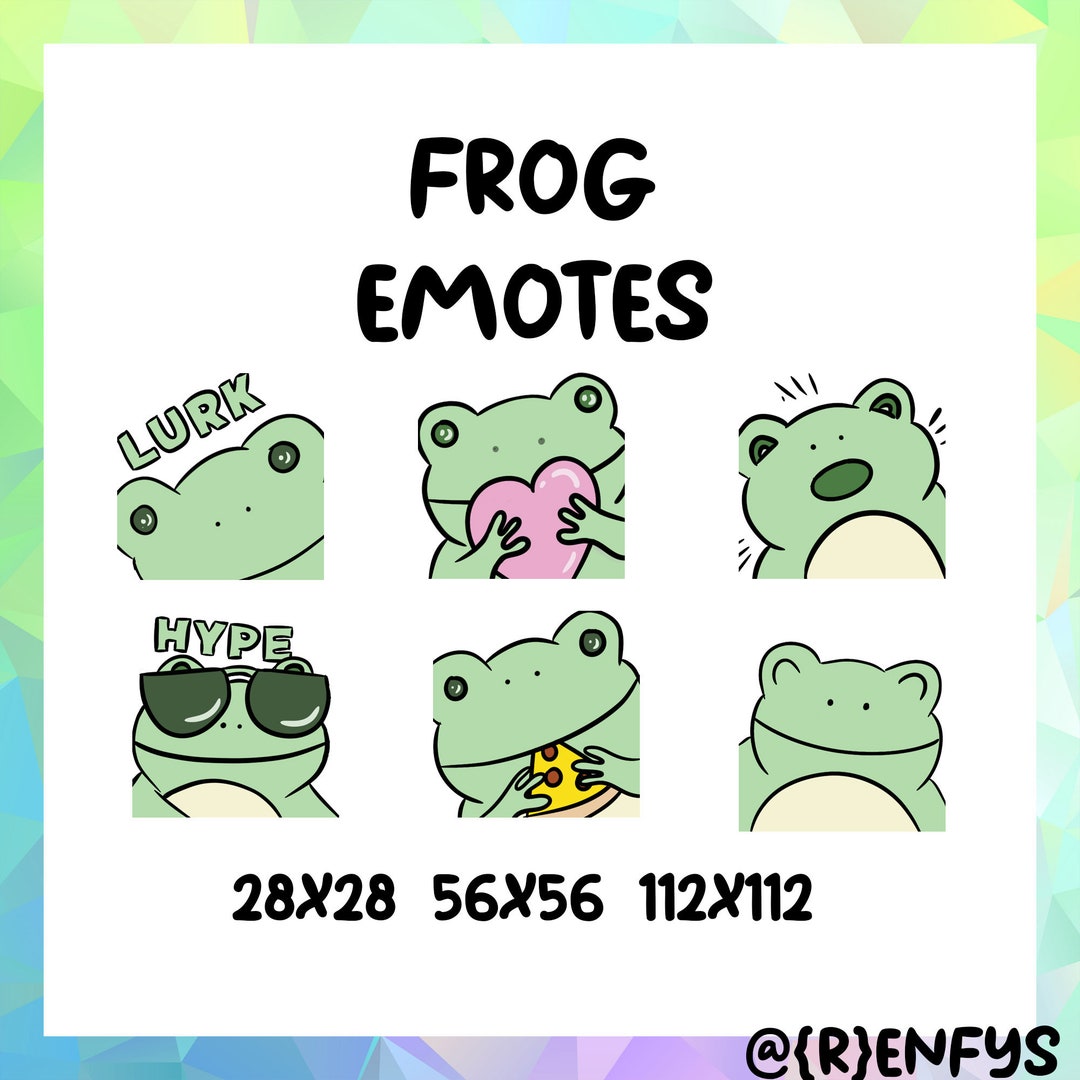 Frog Emotes, Frog Twitch Emotes, Youtube Emotes, Streaming Emotes ...