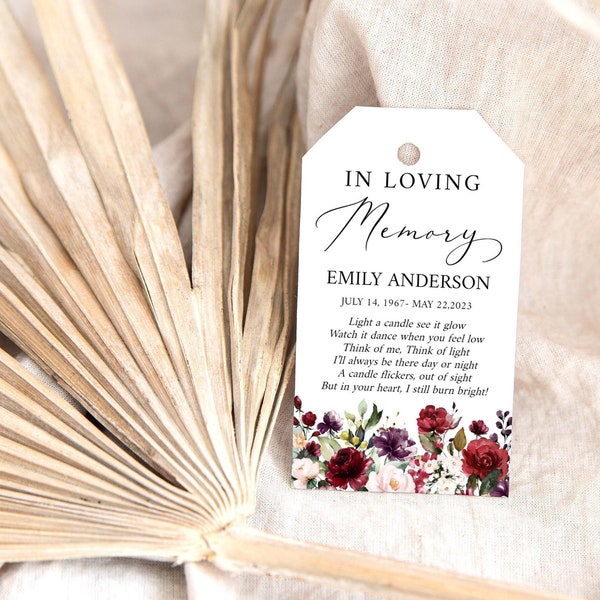 Memorial Tree Tag - Etsy