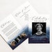 11x17 Blue Watercolor Funeral Program, Celebration of Life Program ...