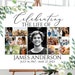 Celebration of Life Multiple Photos Funeral Welcome Sign, Editable ...