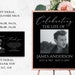 Black Funeral Bundle Templates, Black Memorial Package, Black ...
