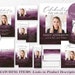 Editable Purple Watercolor Funeral Prayer Card, Printable Memorial ...