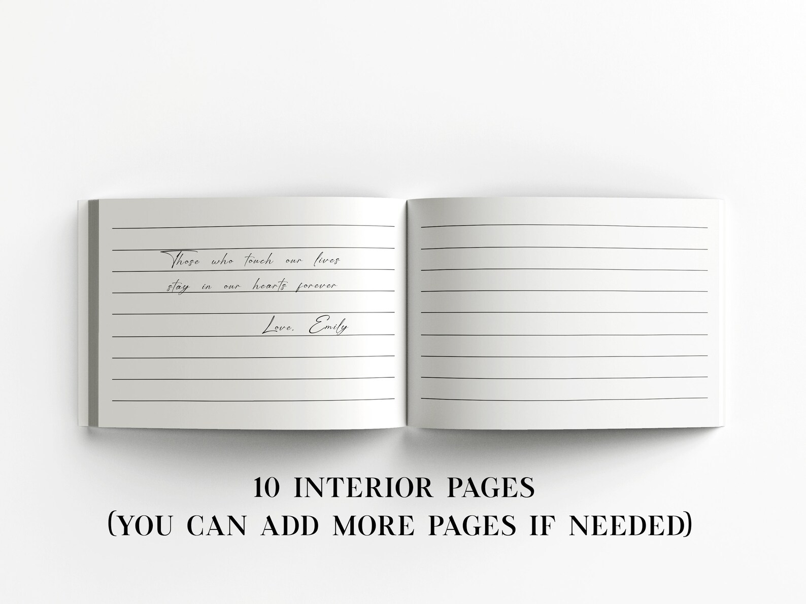 Celebration of Life Blush Pink Funeral Guest Book Template - Etsy