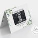 Greenery Funeral Thank You Card, Celebration of Life Funeral Photo ...