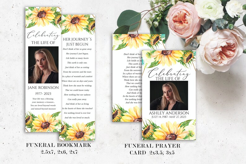 Editable Funeral Bundle Memorial Package Celebration of Life - Etsy