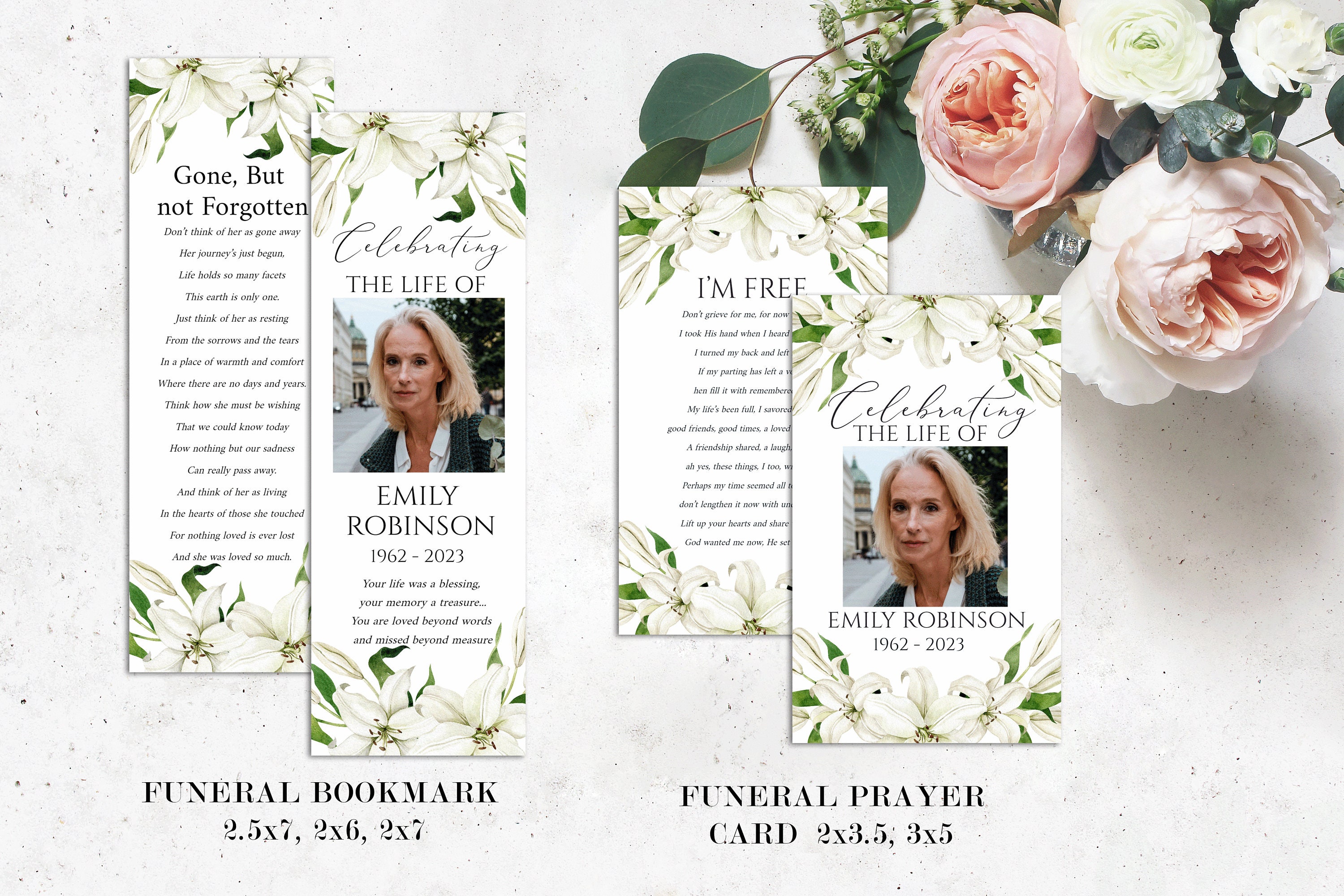 Editable Funeral Bundle Memorial Package Celebration of Life - Etsy