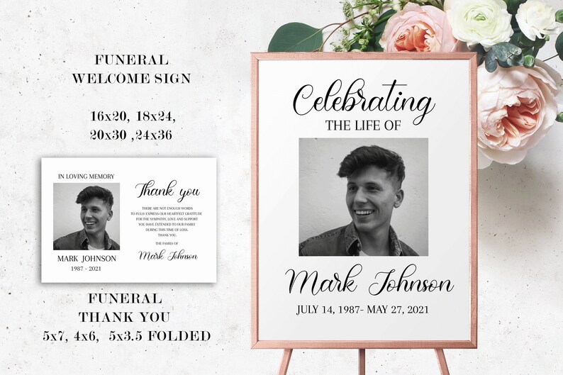 Editable Funeral Bundle, Memorial Package, Celebration of Life Package ...