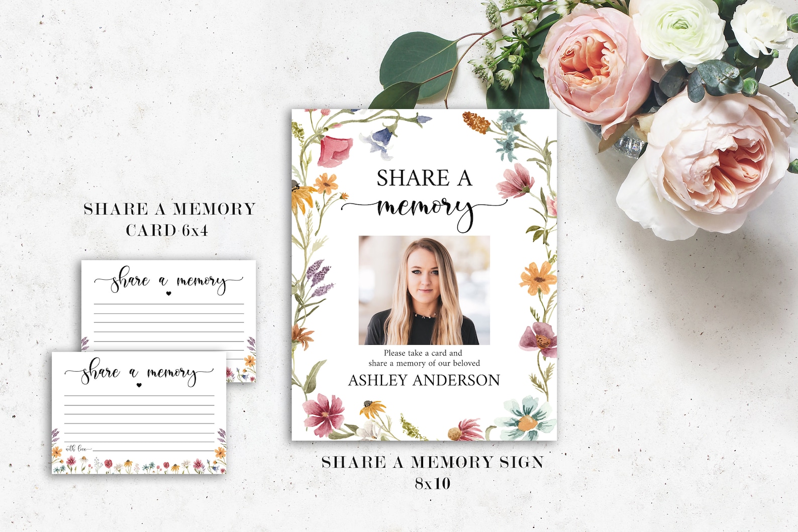 Wildflower Funeral Bundle Garden Flower Memorial Package - Etsy