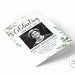 Greenery 8 Page Funeral Program, Celebration of Life Program, Funeral ...