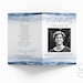 Celebration of Life Blue Watercolor Funeral Program, Memorial Program ...