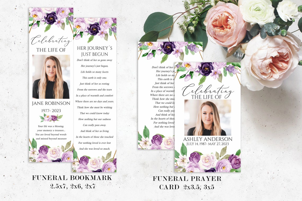Editable Funeral Bundle Memorial Package Celebration of Life | Etsy
