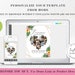 Hawaiian Funeral Poster, Tropical Heart Photo Collage Funeral Sign ...